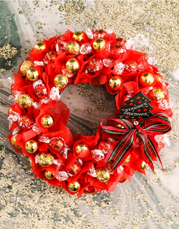 Christmas Wreath of Chocolates in Durban | Durban Florist