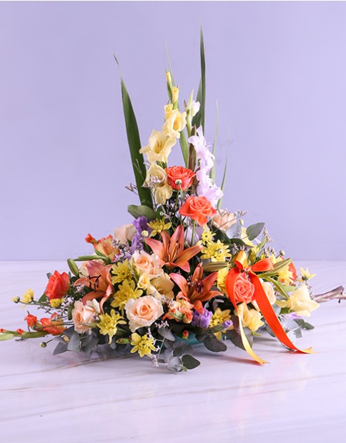 Right Angle Flower Arrangement